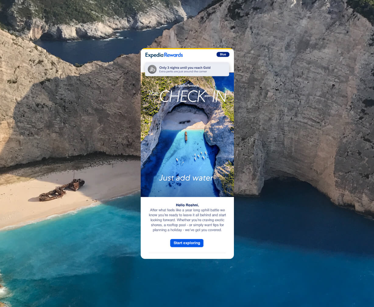 Expedia The Check-In Campaign | Rewards Scheme | Digitas UK